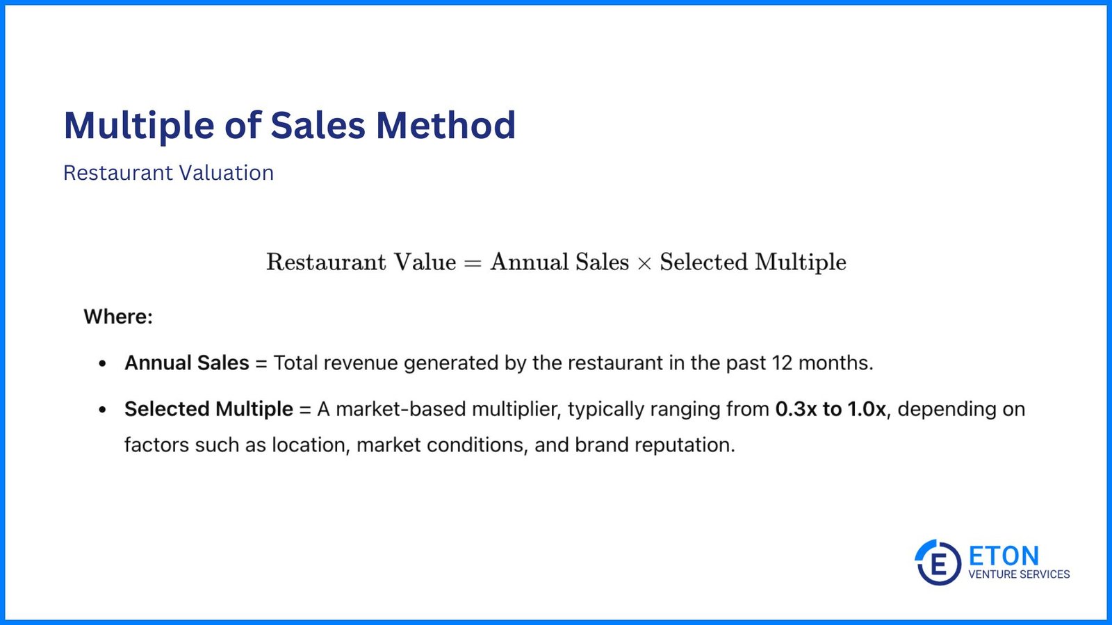 Restaurant Business Valuation: How to Value a Restaurant